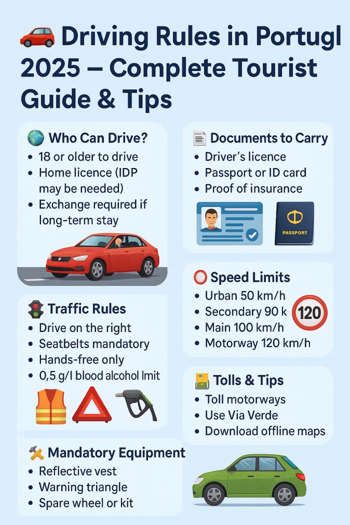 Driving Rules in Portugal 2025 – Tourist Guide & Tips